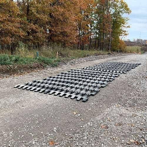 RubberForm Trackout Control Mats: Keep jobsite debris where it belongs.